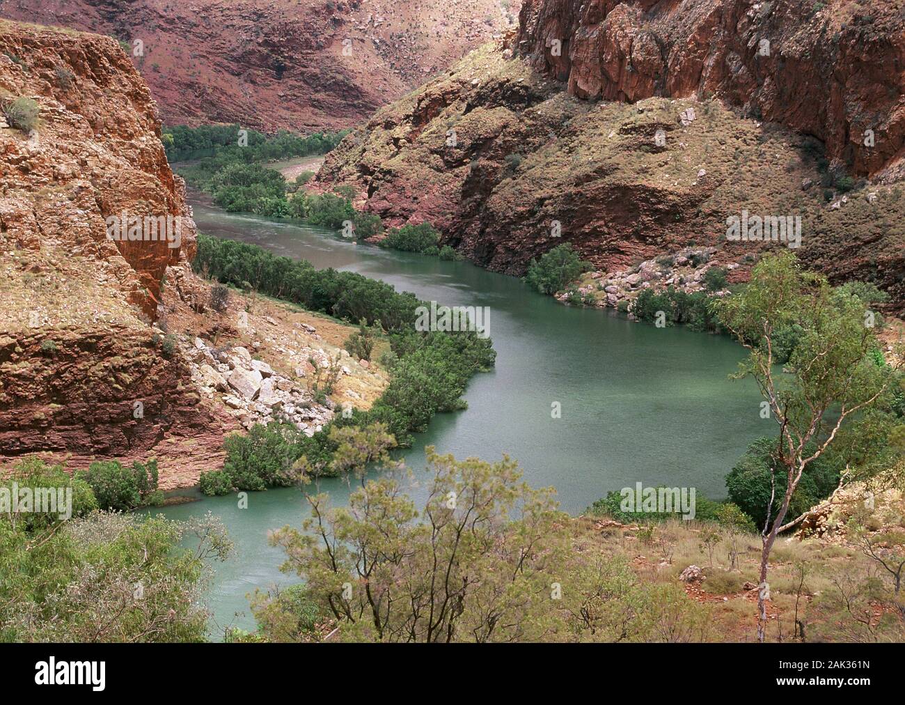 View of the Ord River nearby Kununurra in Western Australia, Australia ...