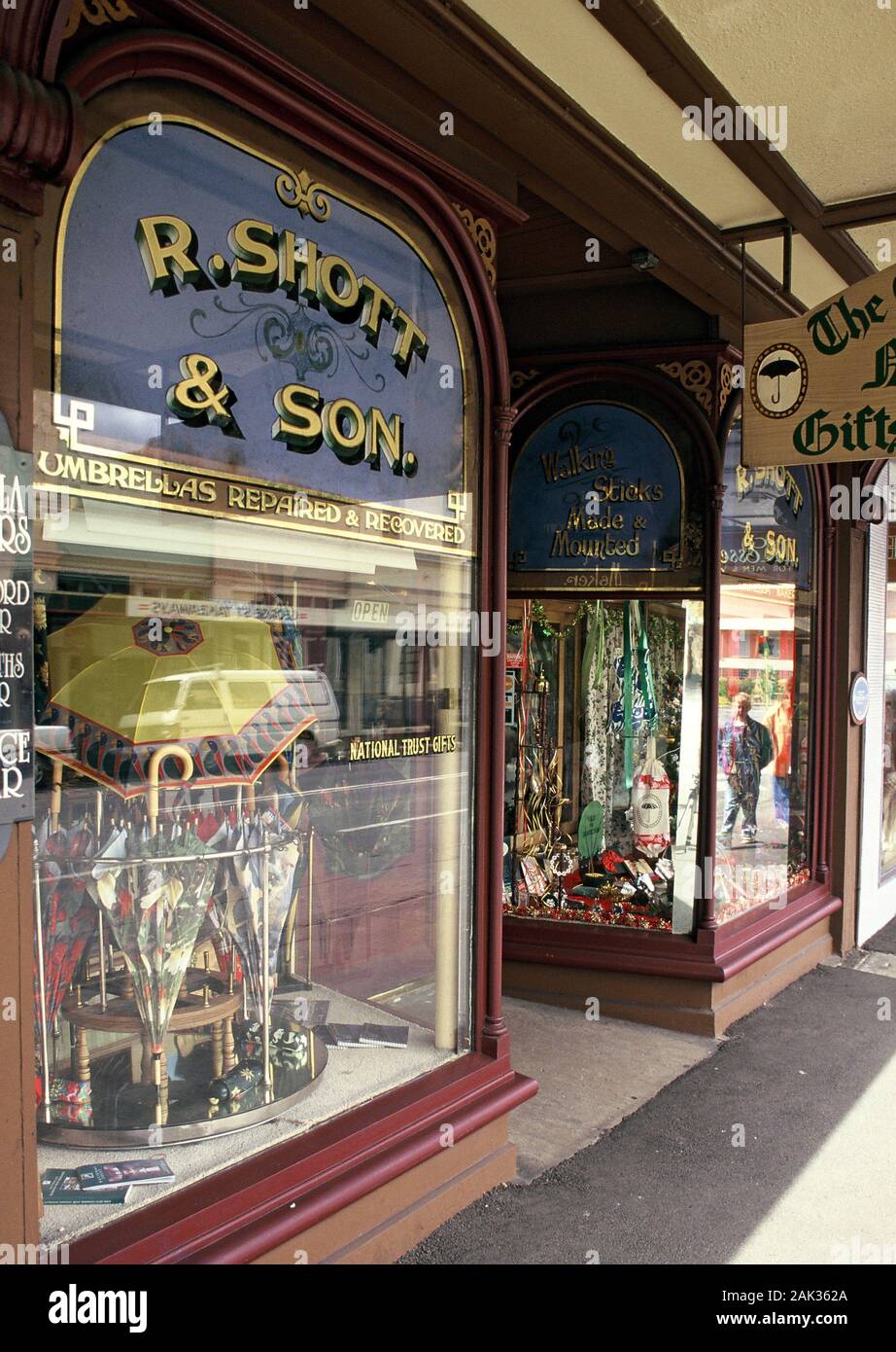 View of a shop-window of a listed shop in Launceston (Tasmania ...