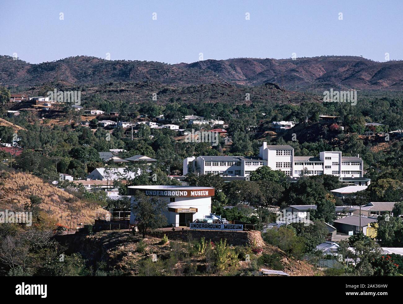 View of the city Mount Isa in the Outback of Queensland, Australia ...