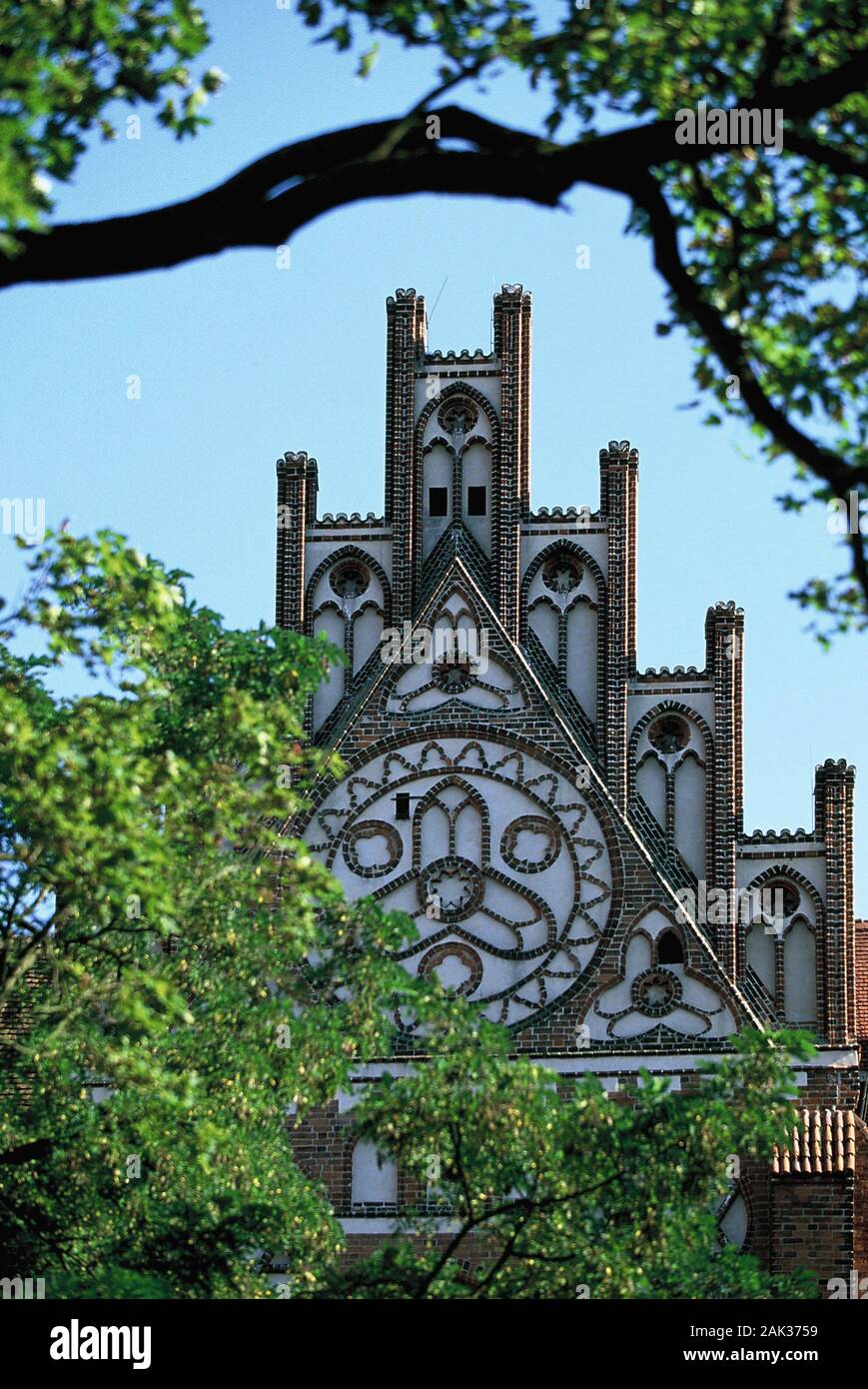 A gorgeous corbie gable decorates the facade of the Cathedral of St ...