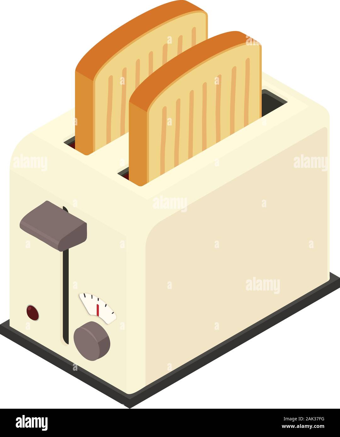 Home toaster icon. Isometric of home toaster vector icon for web design ...