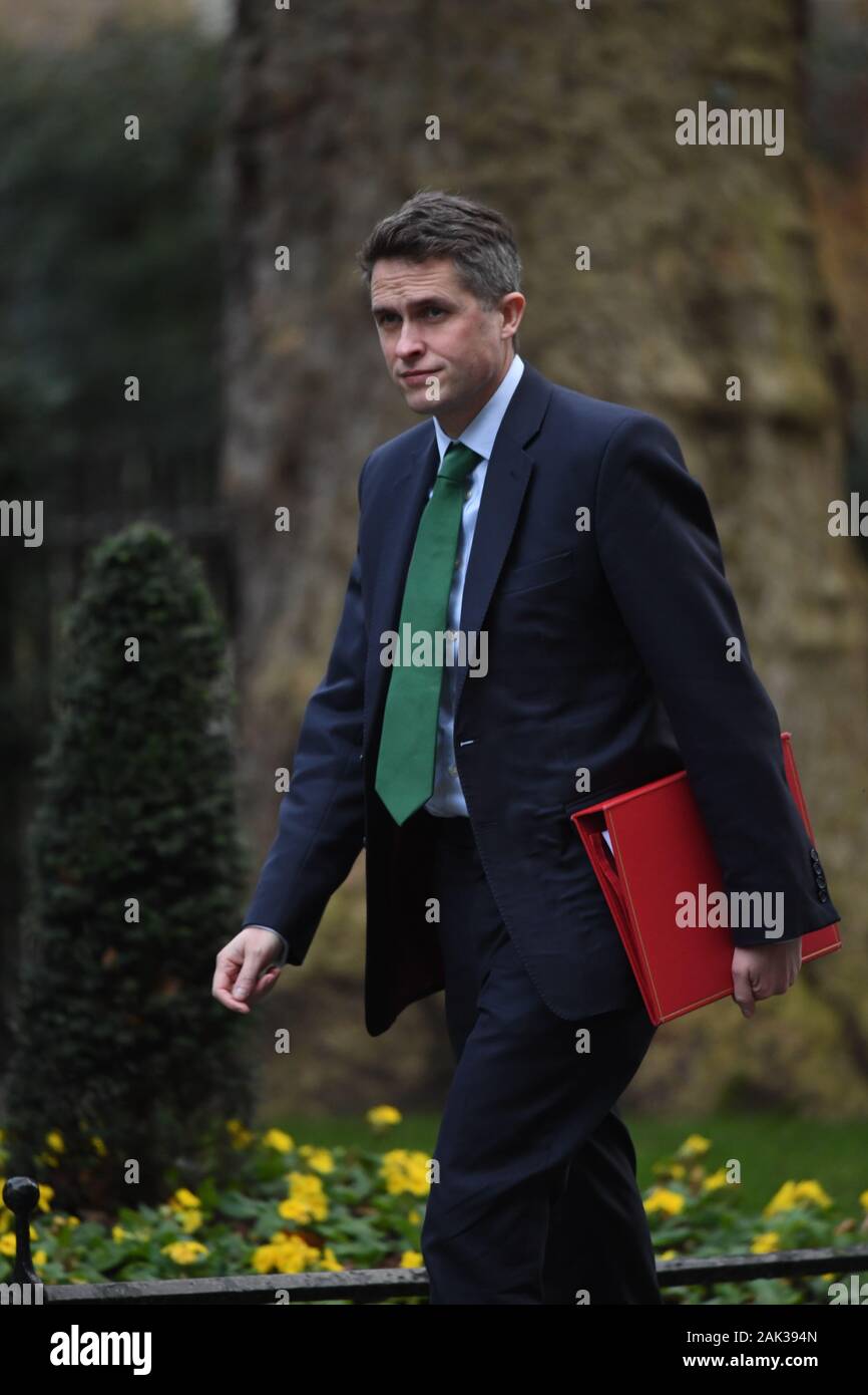 Education Secretary Gavin Williamson arriving in Downing Street, London ...