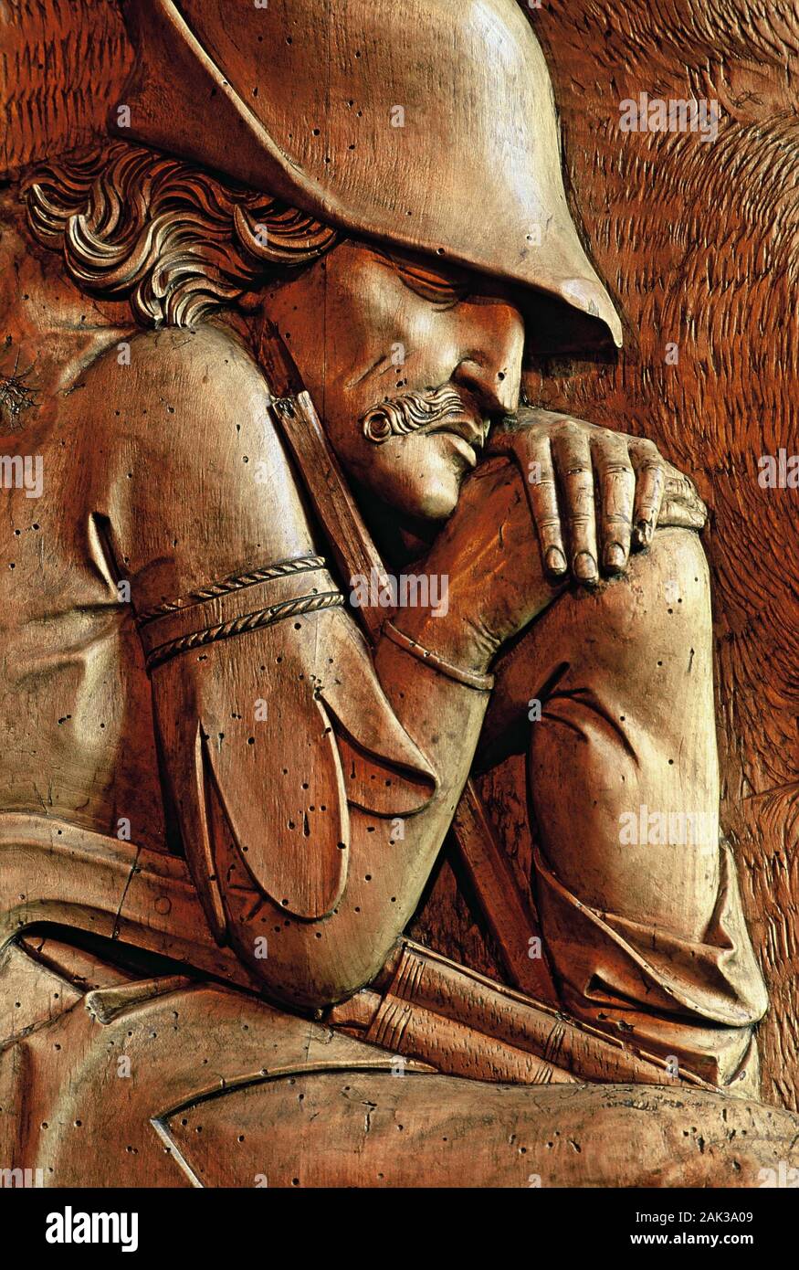 A sleeping guard at the tomb of Jesus is represented on the famous ...