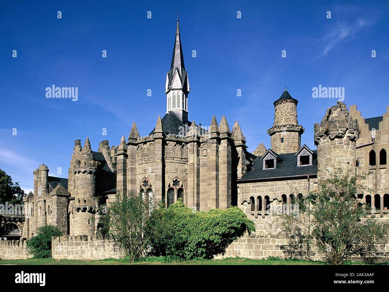 View of the Lions Castle in Kassel. It was built under the rule of the ...