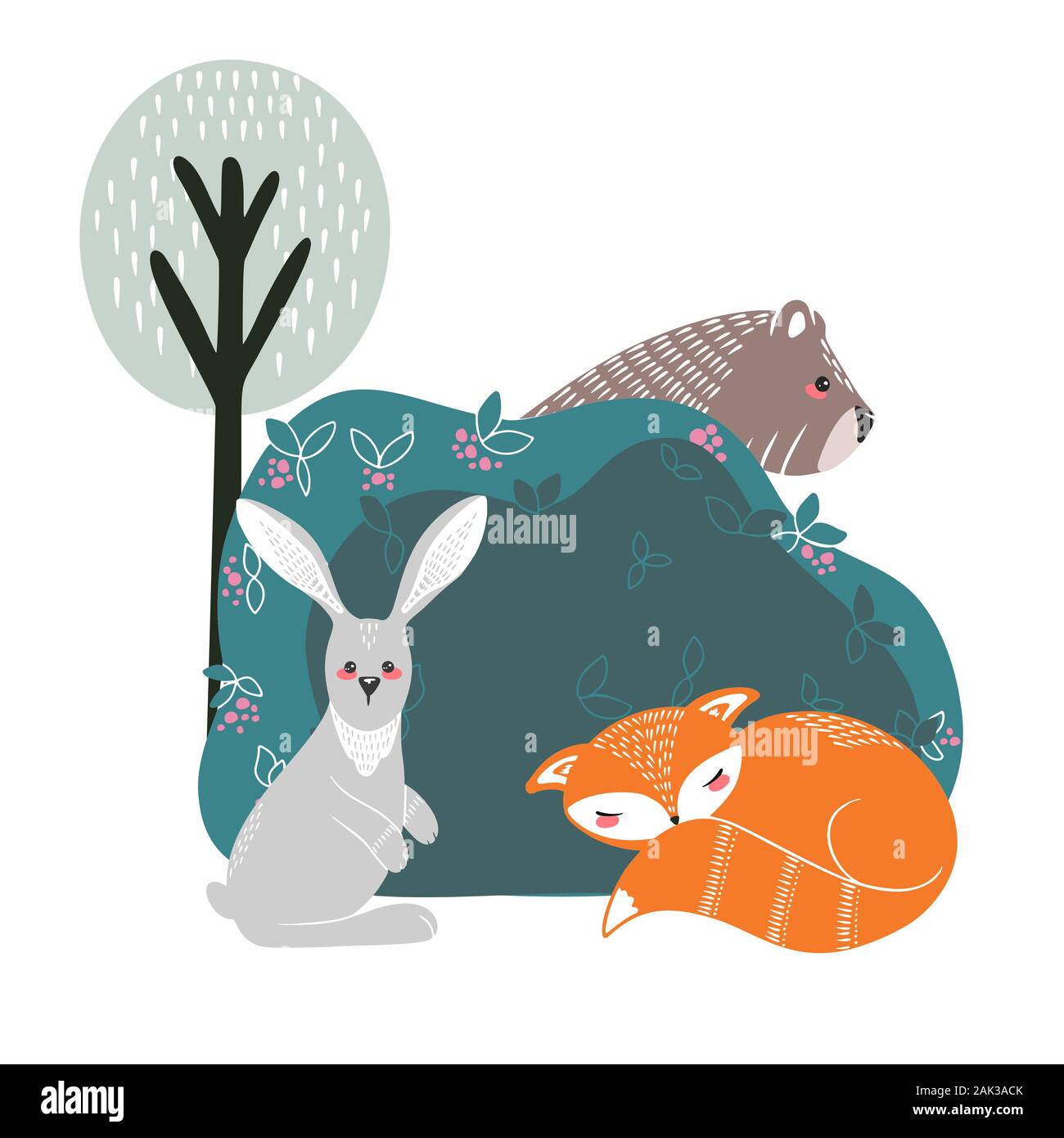 Rabbit And Fox High Resolution Stock Photography and Images - Alamy