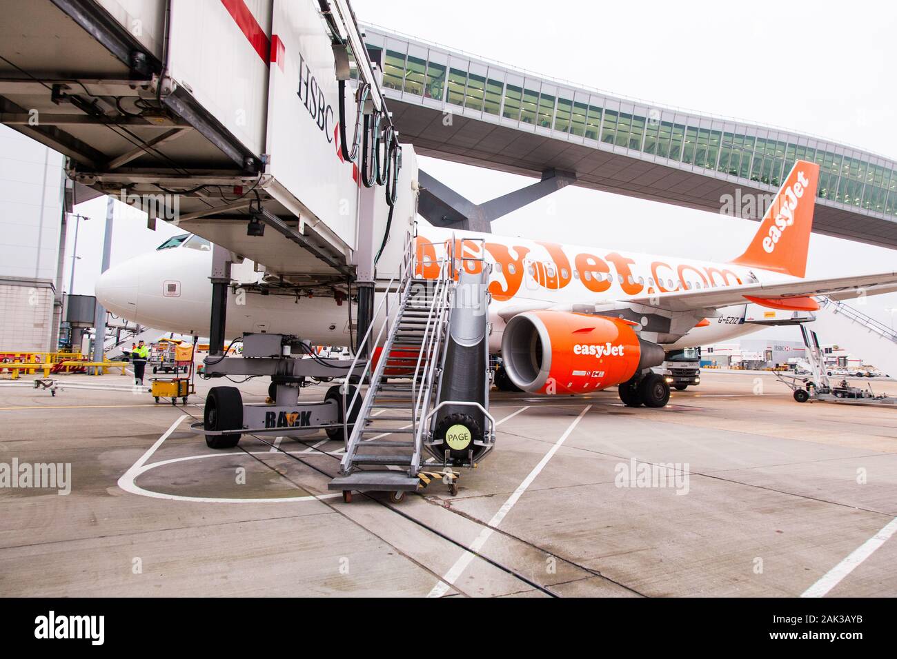 Easyjet passenger jet at london gatwick lgw hi-res stock photography ...