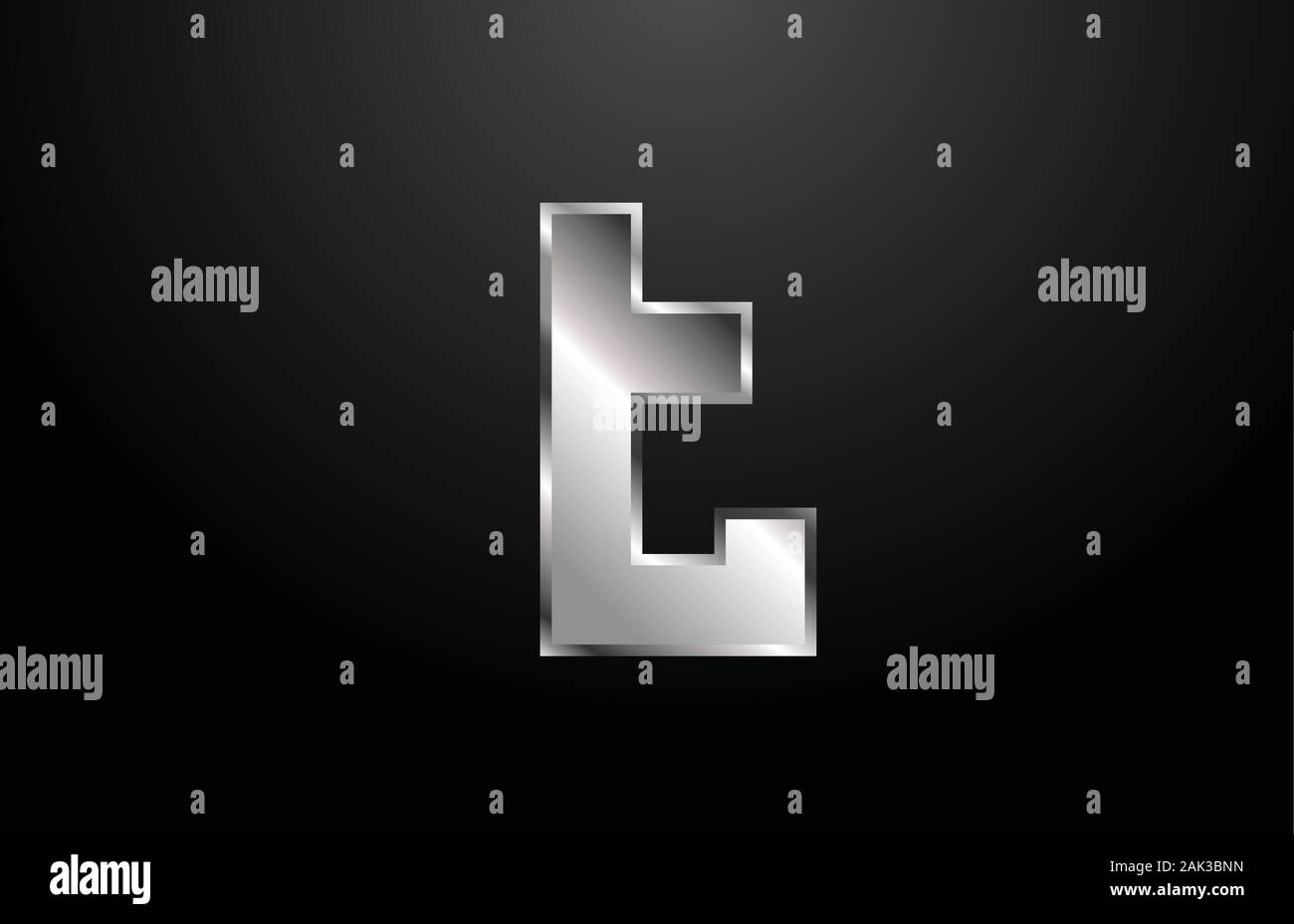 silver metal alphabet letter T logo icon template. Suitable for a ...