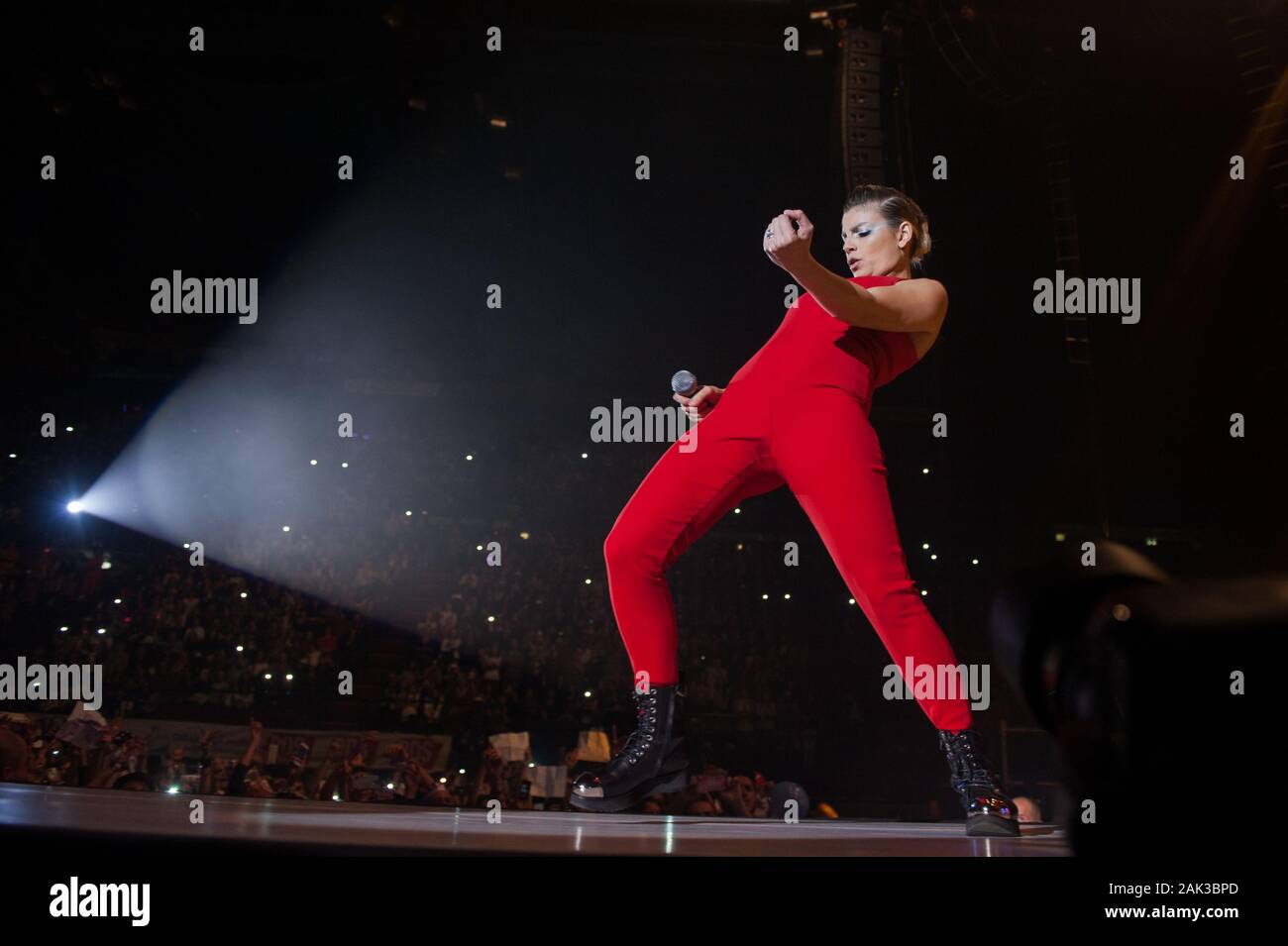 Italian singer emma marrone performs hi-res stock photography and ...