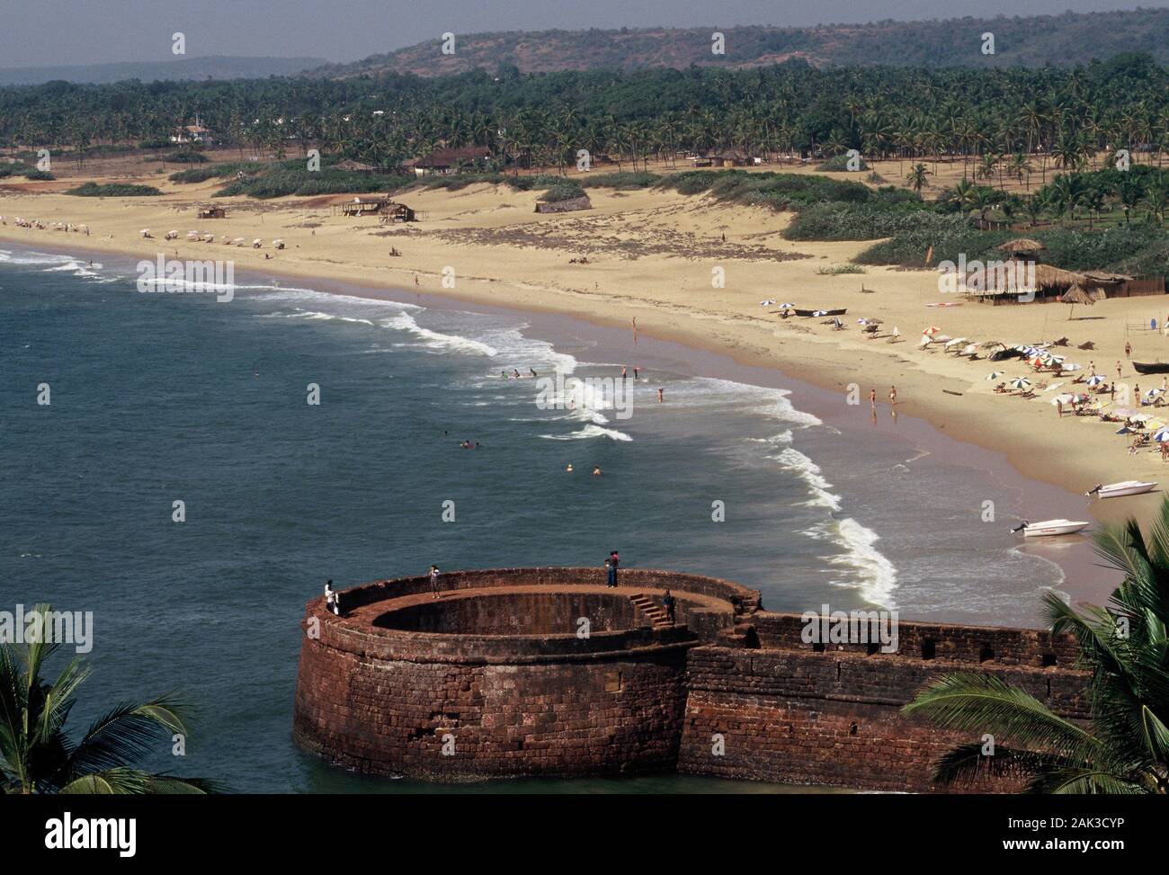 View of the Fort Aguada Beach Resort at the Calangute Beach at the ...