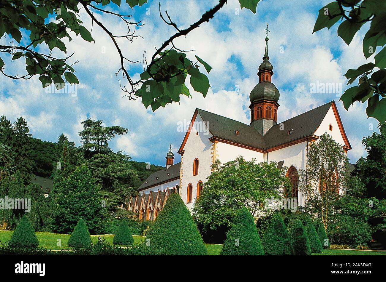 The Eberbach monastery in the Rheingau, Germany, was built in the 12th ...