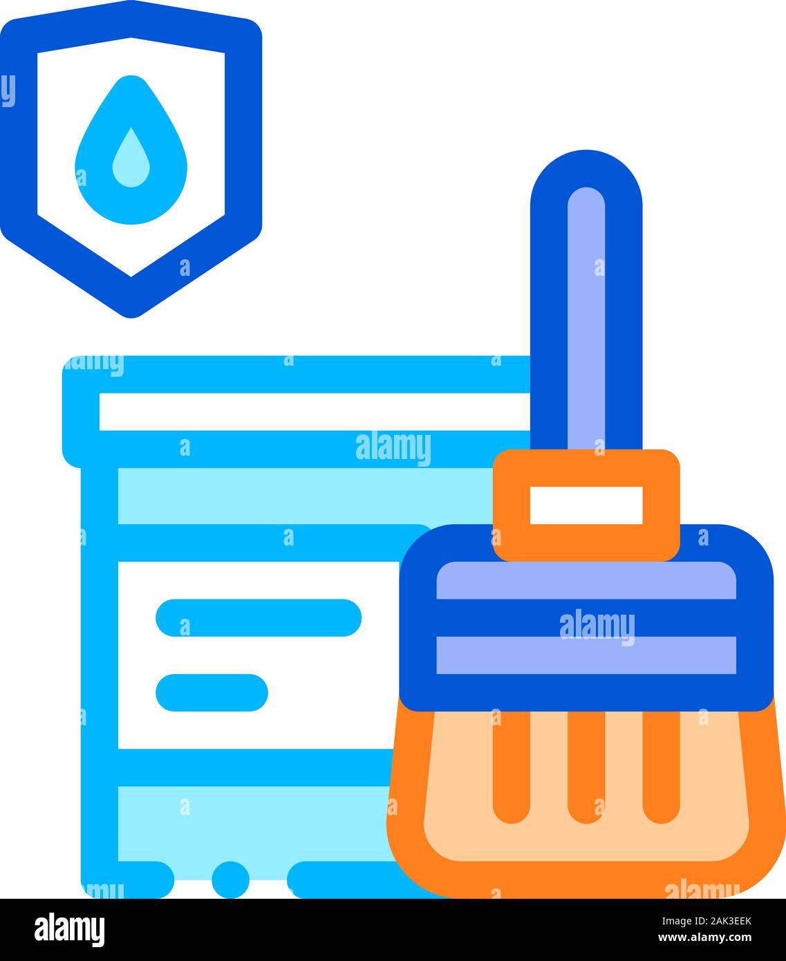 Thin layer of paint Stock Vector Images - Alamy