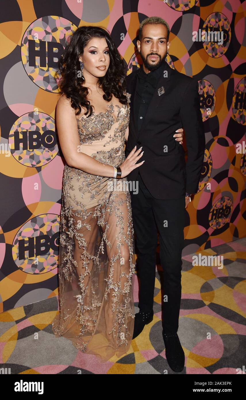 BEVERLY HILLS, CA - JANUARY 05: Hailie Sahar (L) and Jayce Baron attend ...