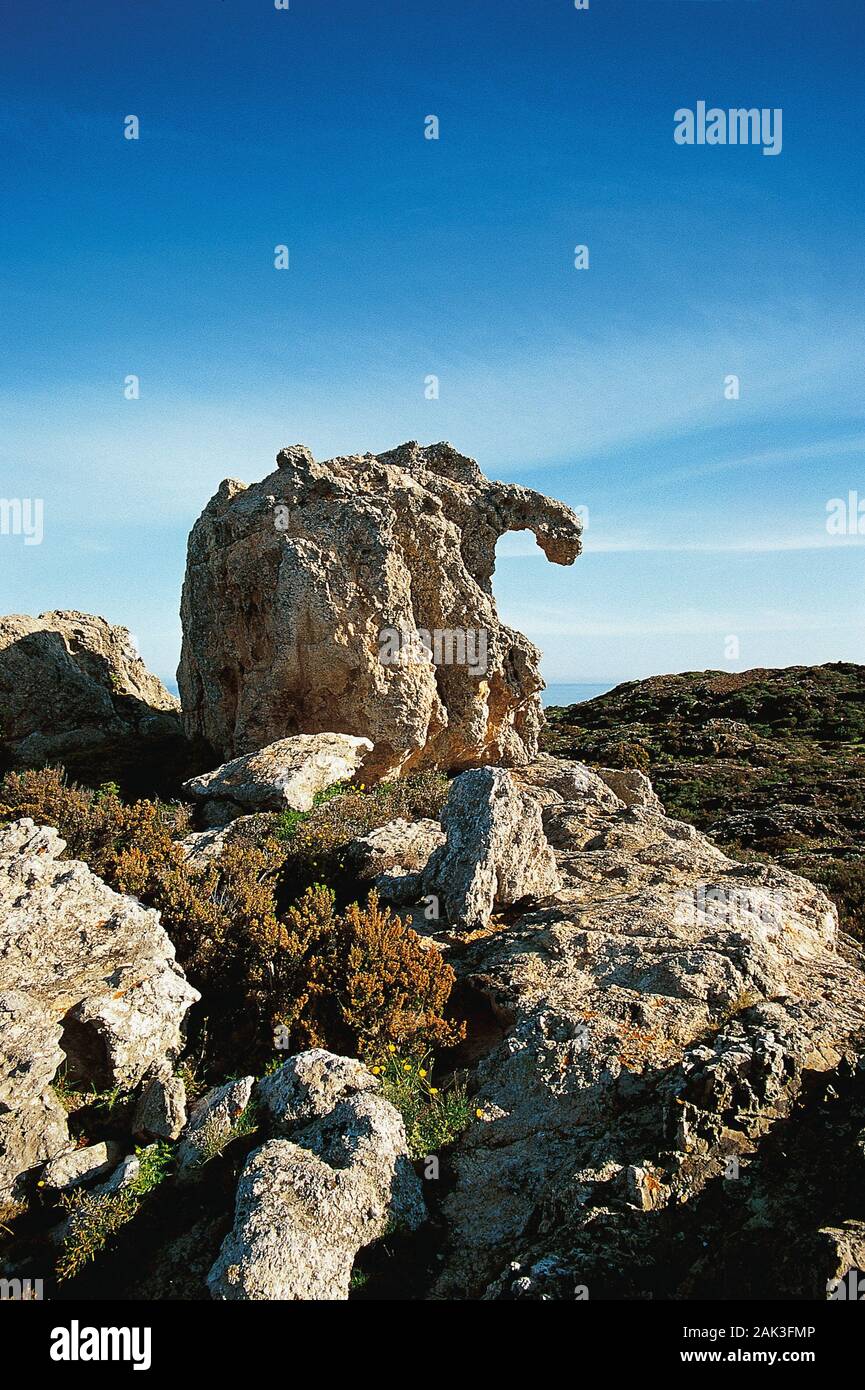 There are a lot of view of bizarre rock landscapes in the Parc Natural ...
