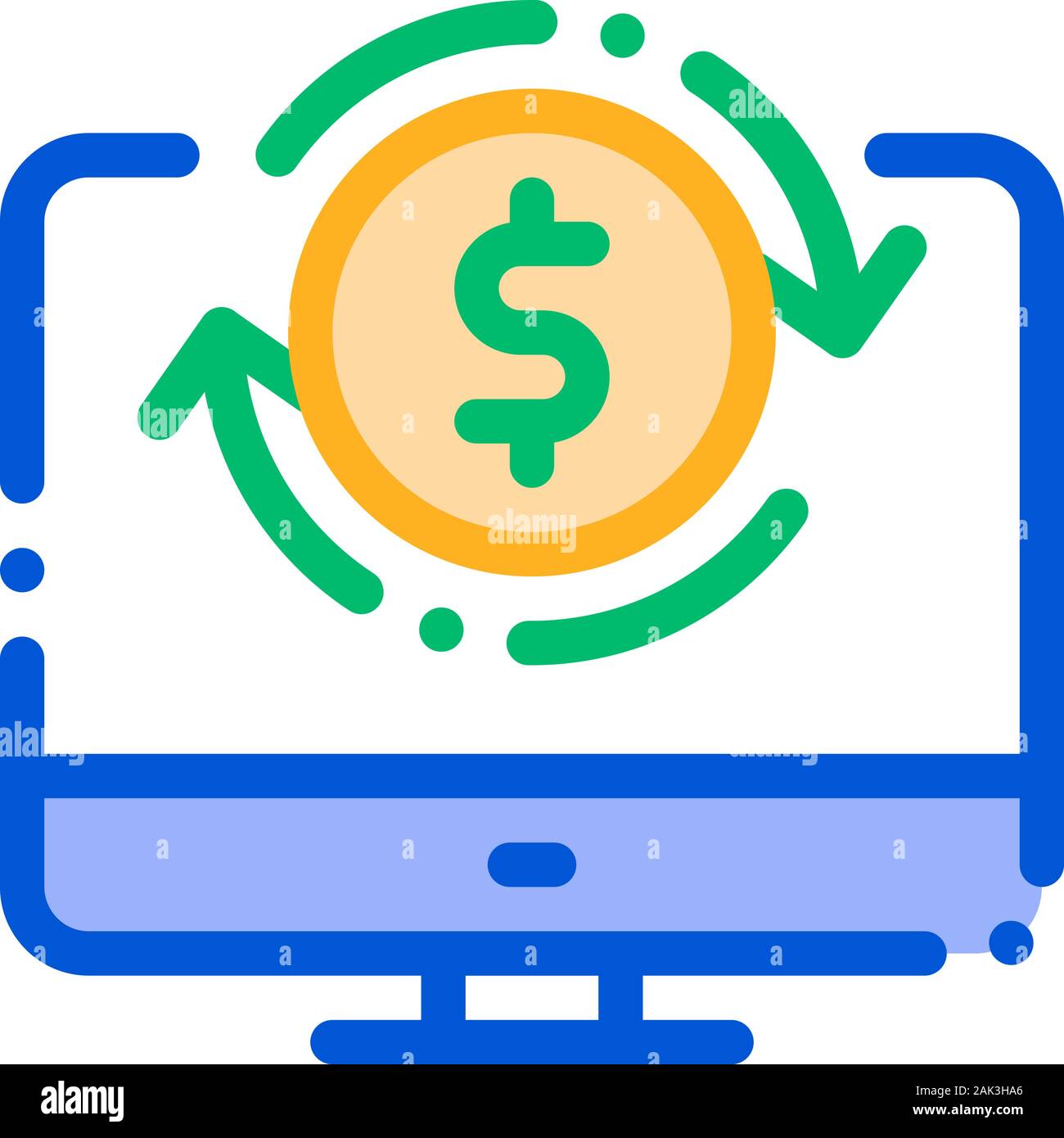 Money Account Verification Vector Thin Line Icon Stock Vector Image ...