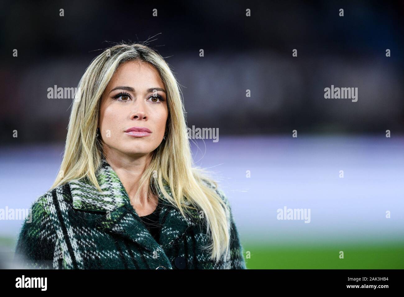 Italian television presenter Diletta Leotta during the Serie A match ...
