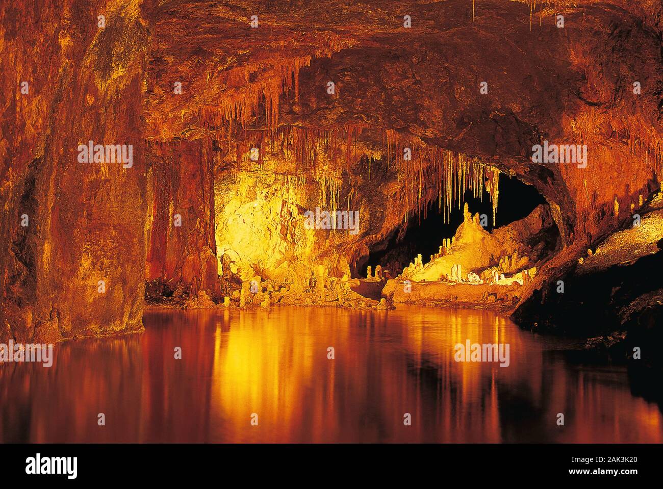 The fairy grottos in Saalfeld, Germany, became discovered in 1910 in an ...