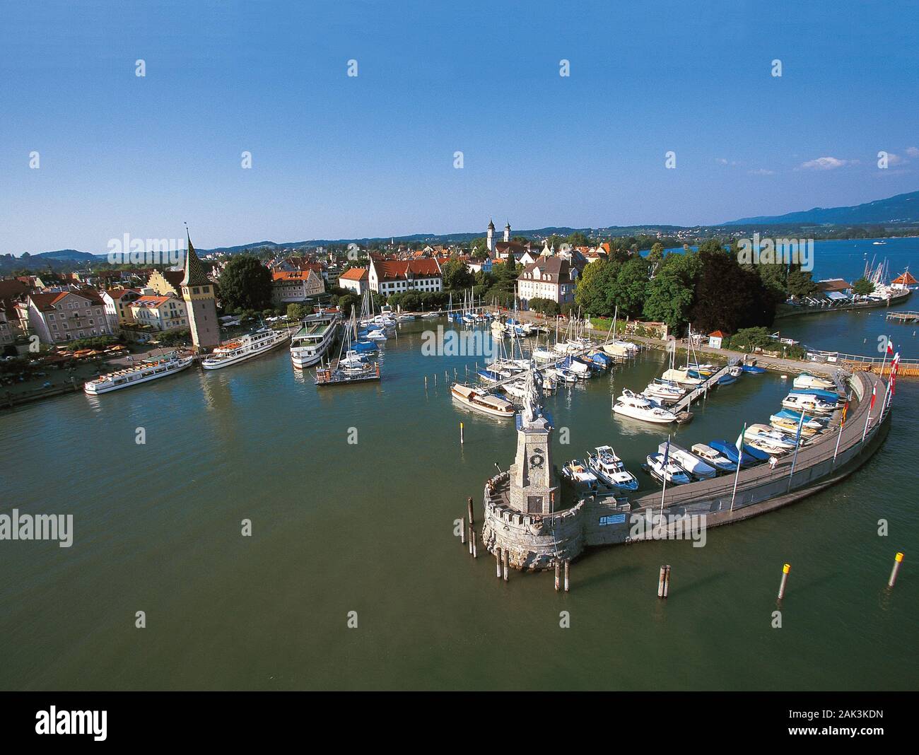 One has a terrific view at Lindau at Lake Constance in the Allgäu ...
