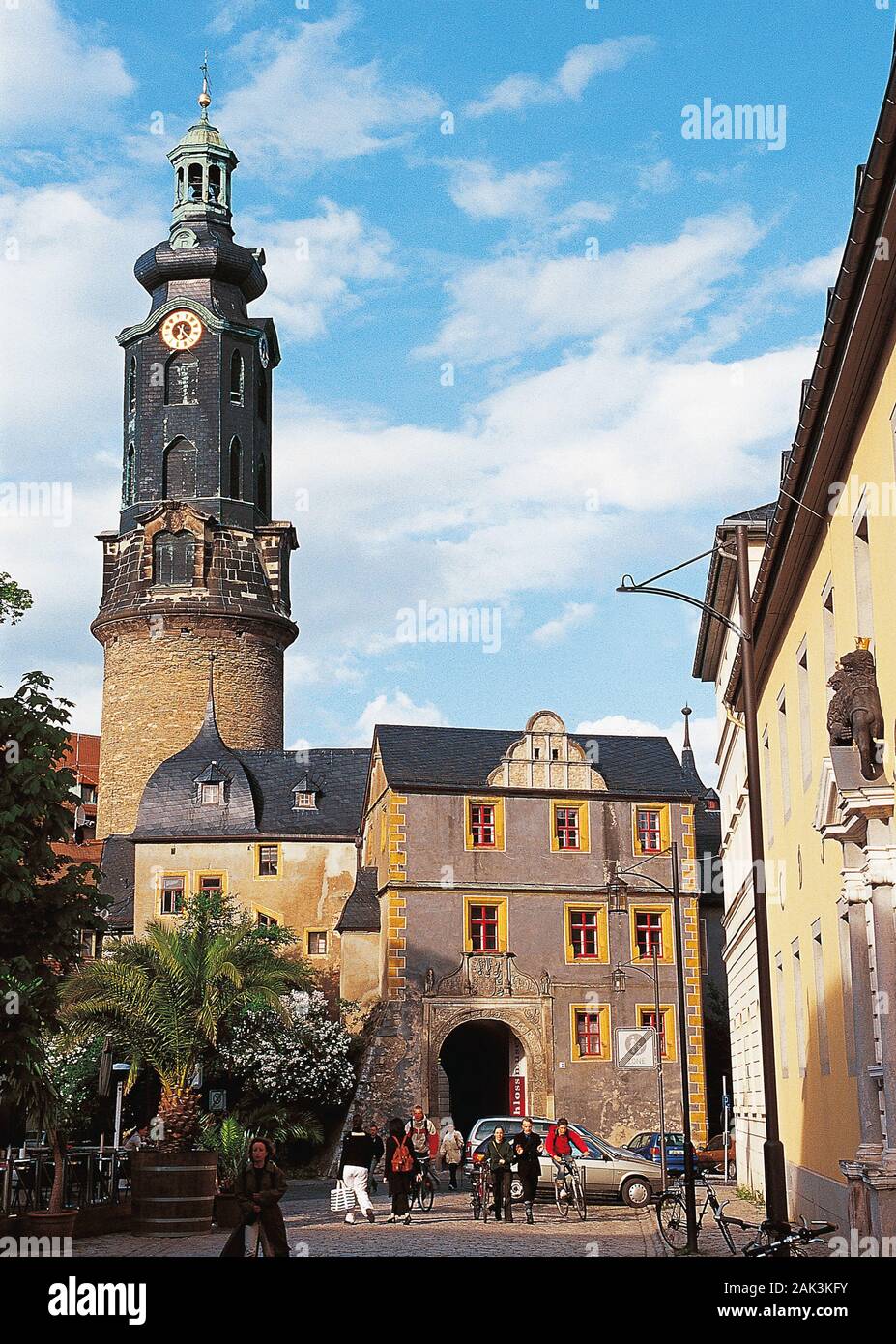 The town castle in Weimar was a medieval water castle once and was ...