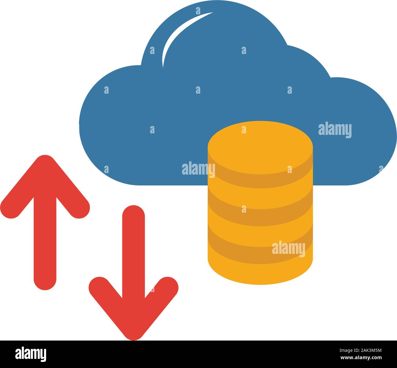 Cloud Storage icon. Simple element from web development icons collection. Creative Cloud Storage ...