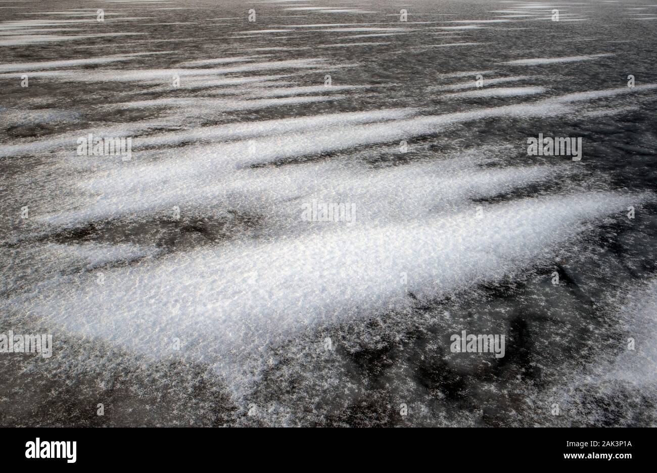 snow on lake ice, Finland Stock Photo - Alamy