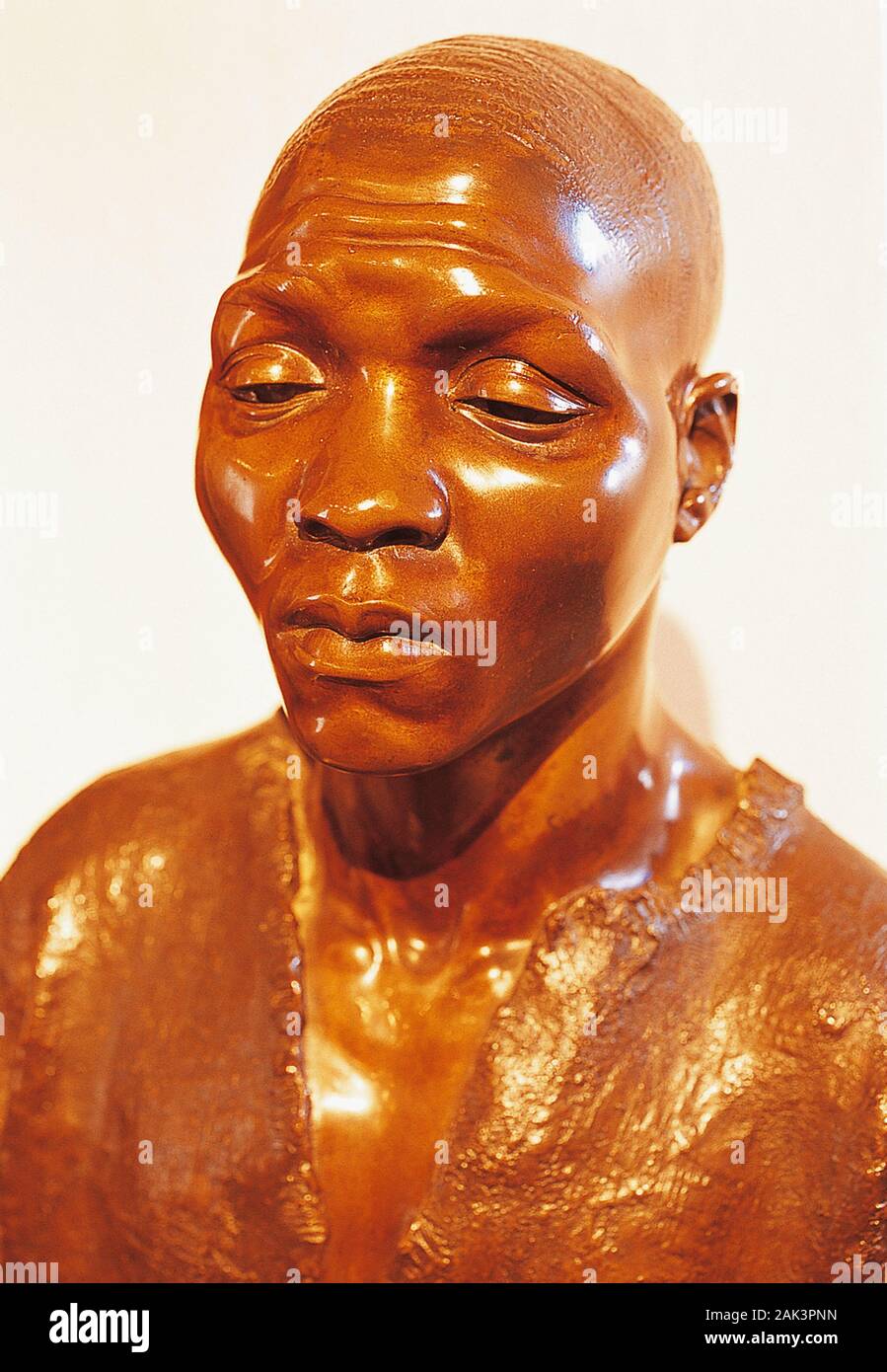 This sculpture shows Anton Van Wouw. It is exhibited in the Van Rijn ...