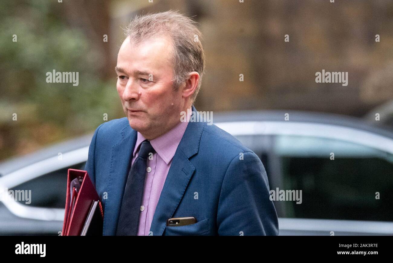 London UK 7th January 2020, Simon Hart MP PC Welsh Secretray arrives at ...