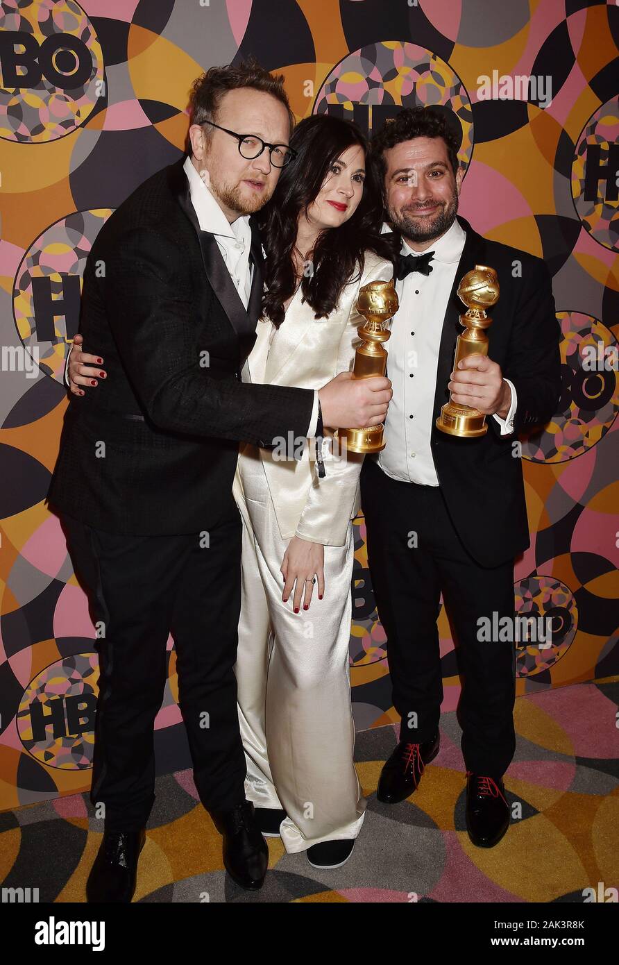 BEVERLY HILLS, CA - JANUARY 05: (L-R) Harry Williams, Sarah Hammond and ...