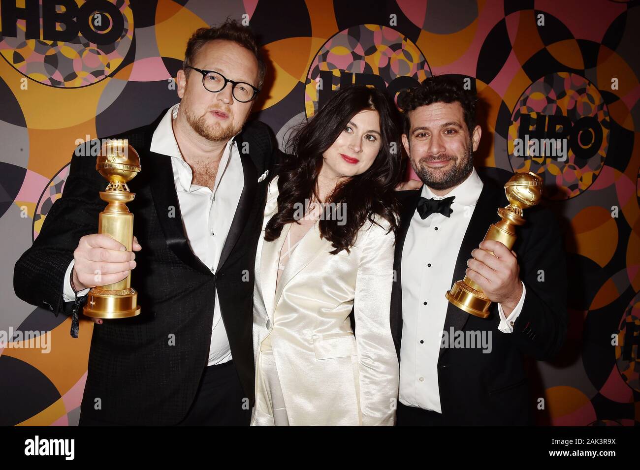 BEVERLY HILLS, CA - JANUARY 05: (L-R) Harry Williams, Sarah Hammond and ...