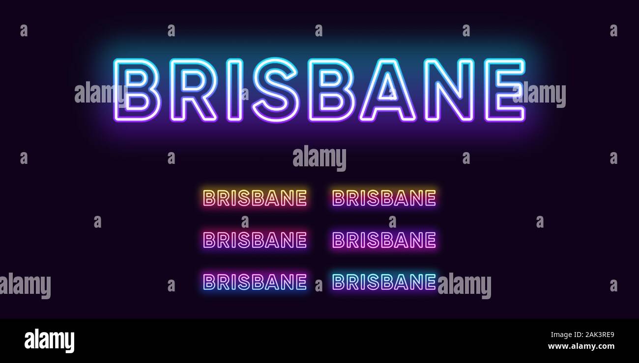 Brisbane night Stock Vector Images - Alamy