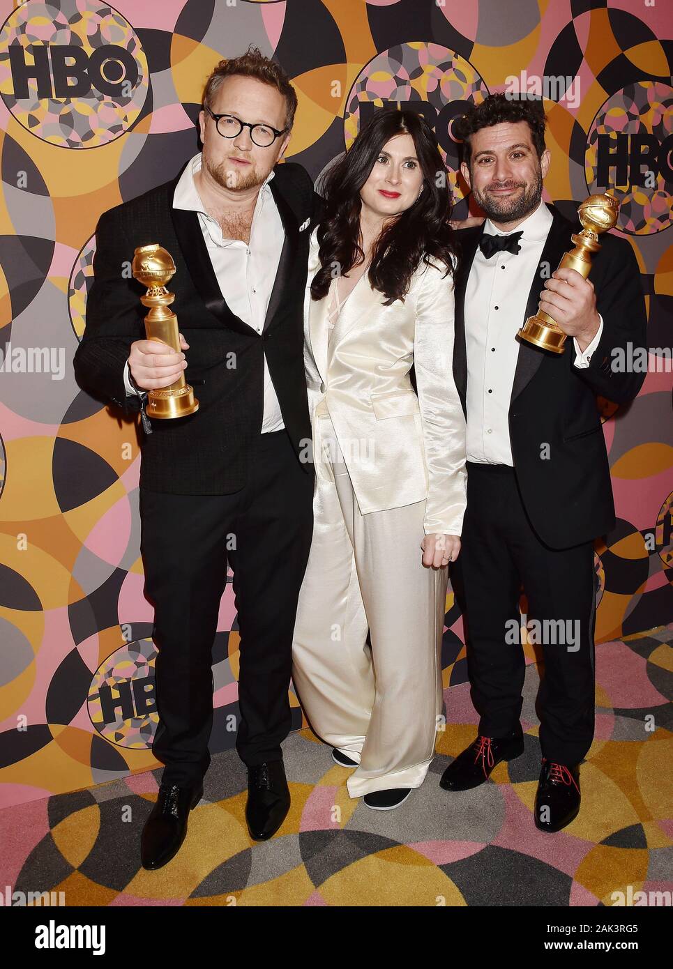 BEVERLY HILLS, CA - JANUARY 05: (L-R) Harry Williams, Sarah Hammond and ...