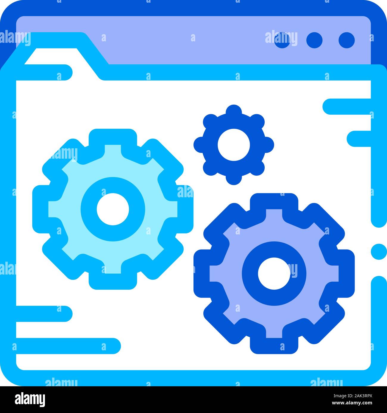 Fixing File Coding System Vector Thin Line Icon Stock Vector Image And Art Alamy