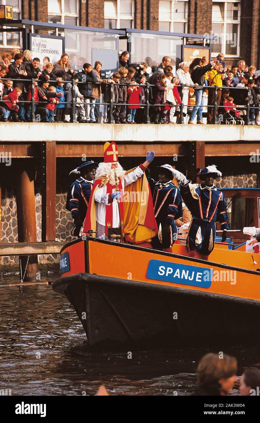 In the middle of November Saint Nicholas, who is known as Sinterklaas ...