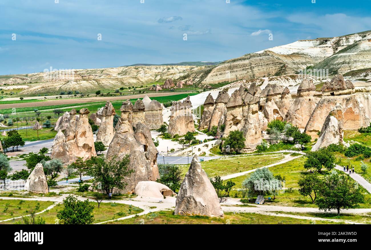 Fairy Chimney rock formations in Cappadocia, Turkey Stock Photo - Alamy