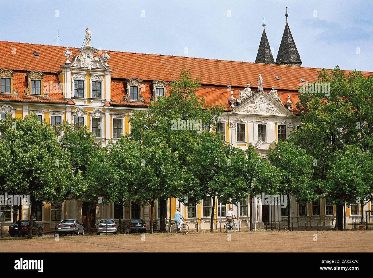 A look at the baroque building of the state chancellery at the ...
