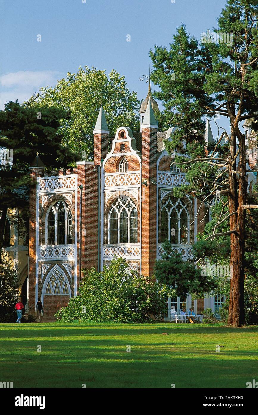The Gothic house in the Wörlitzer park near Wörlitz, Germany, was built ...