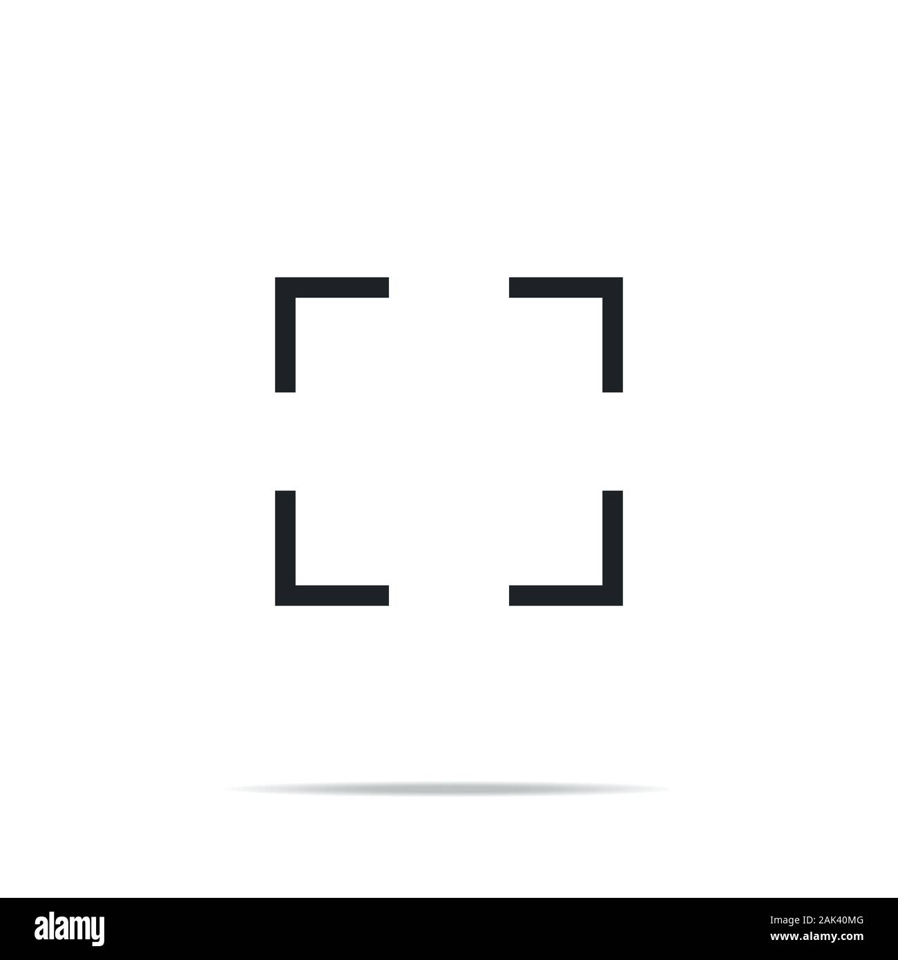 focus icon eps10 vector eps jpg picture flat app web art Stock Vector ...