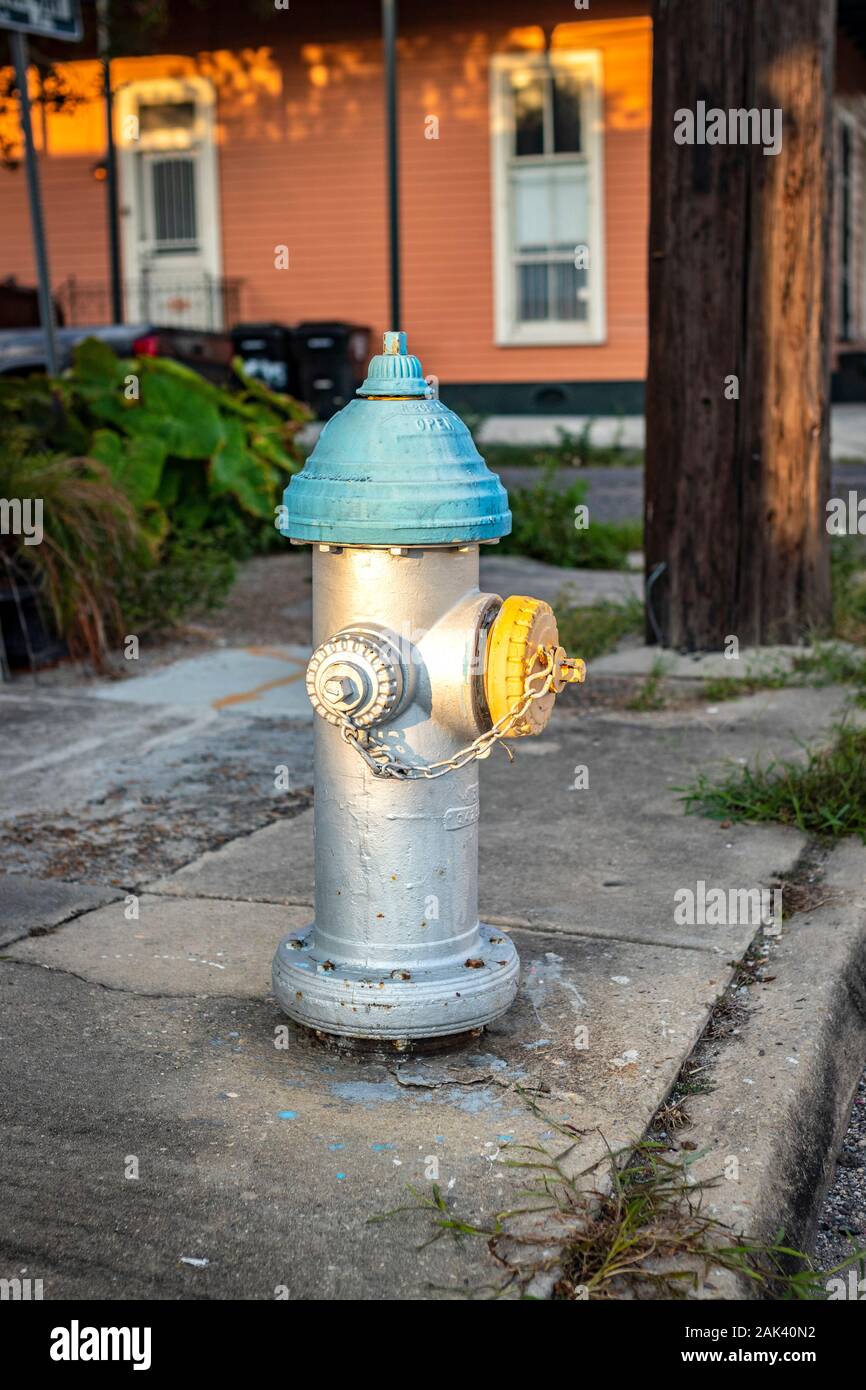 isolated fire hydrant in American street Stock Photo - Alamy