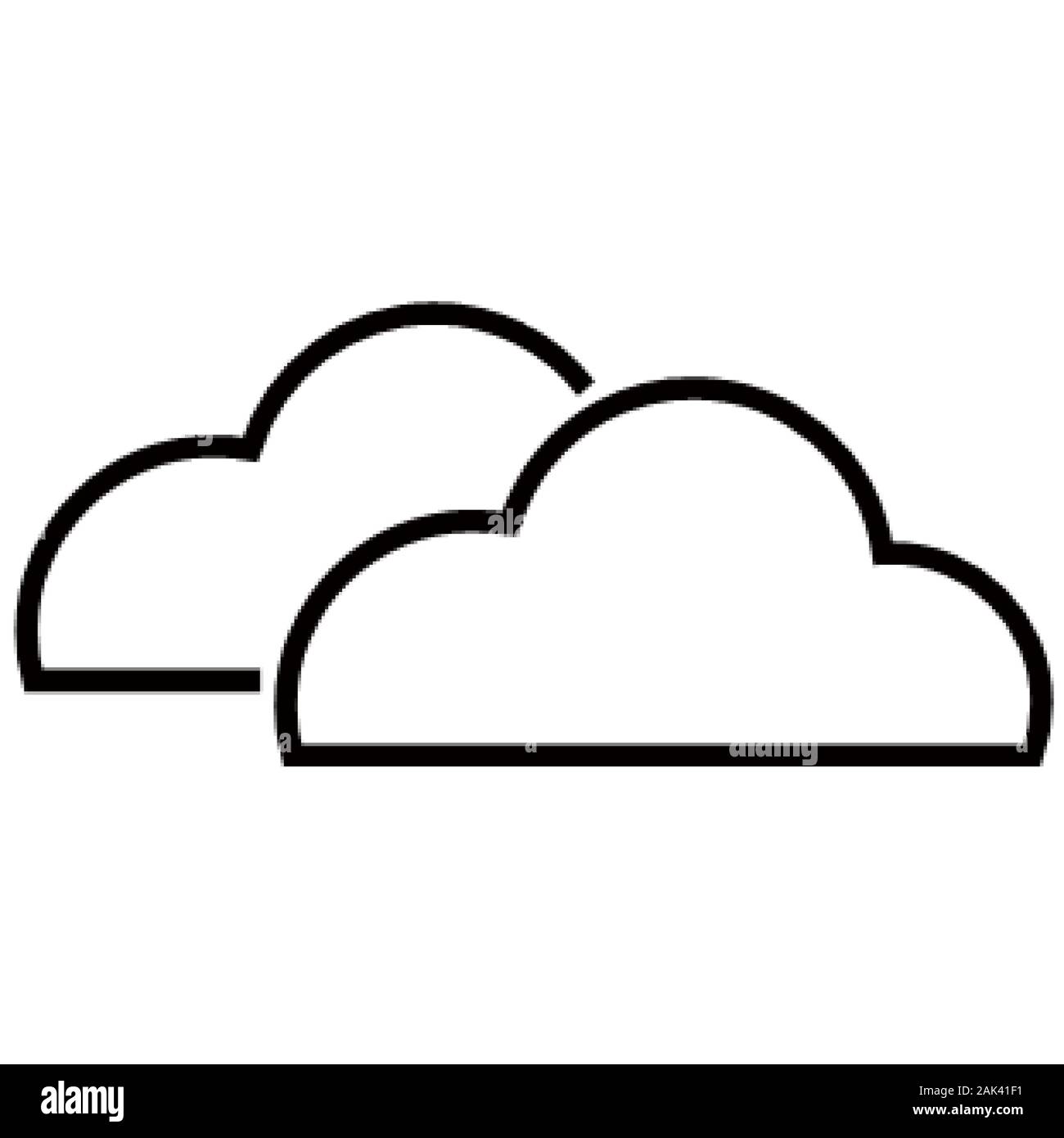 Two clouds blue dark Cut Out Stock Images & Pictures - Alamy