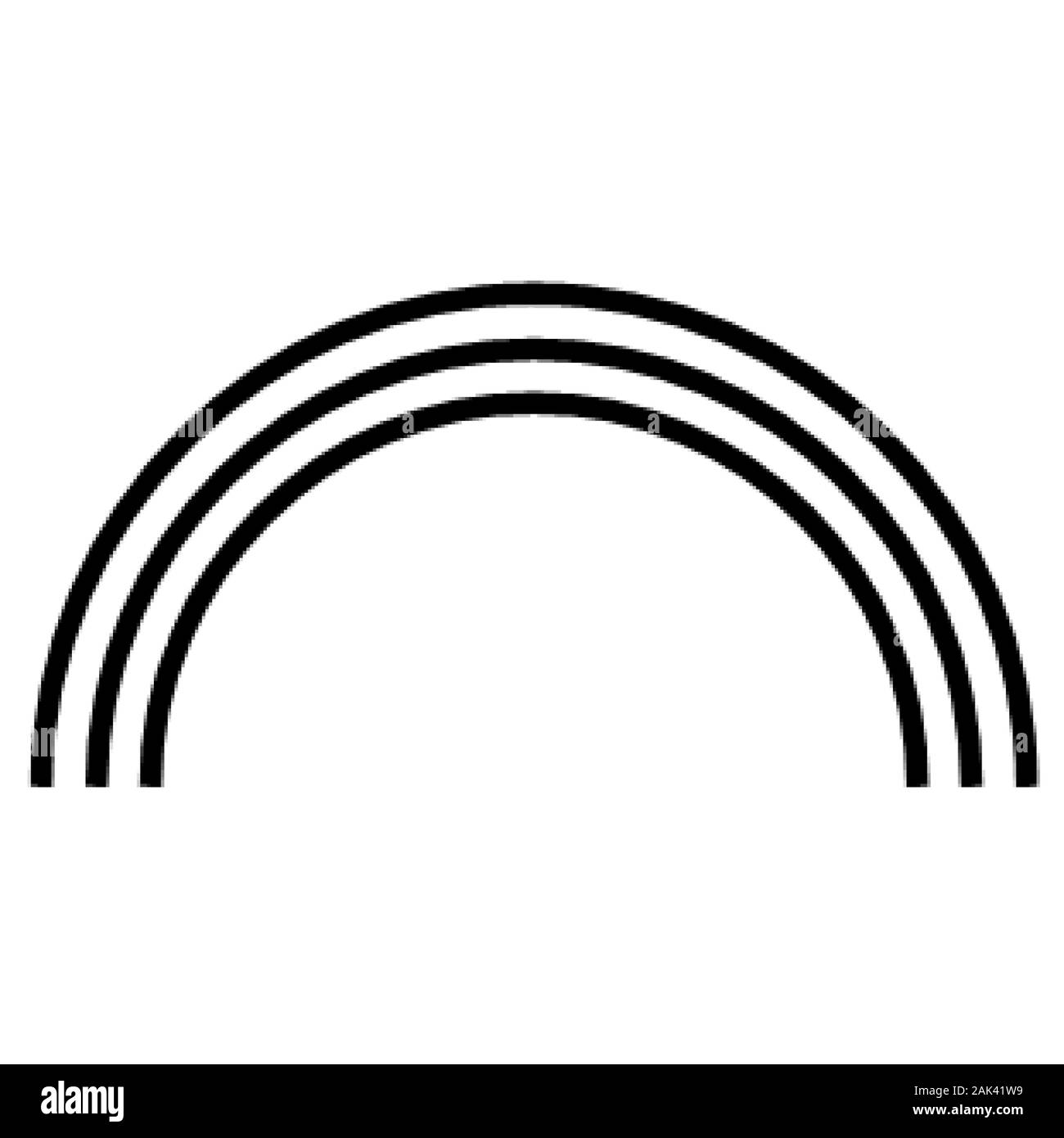 Rainbow drawing Black and White Stock Photos & Images - Alamy