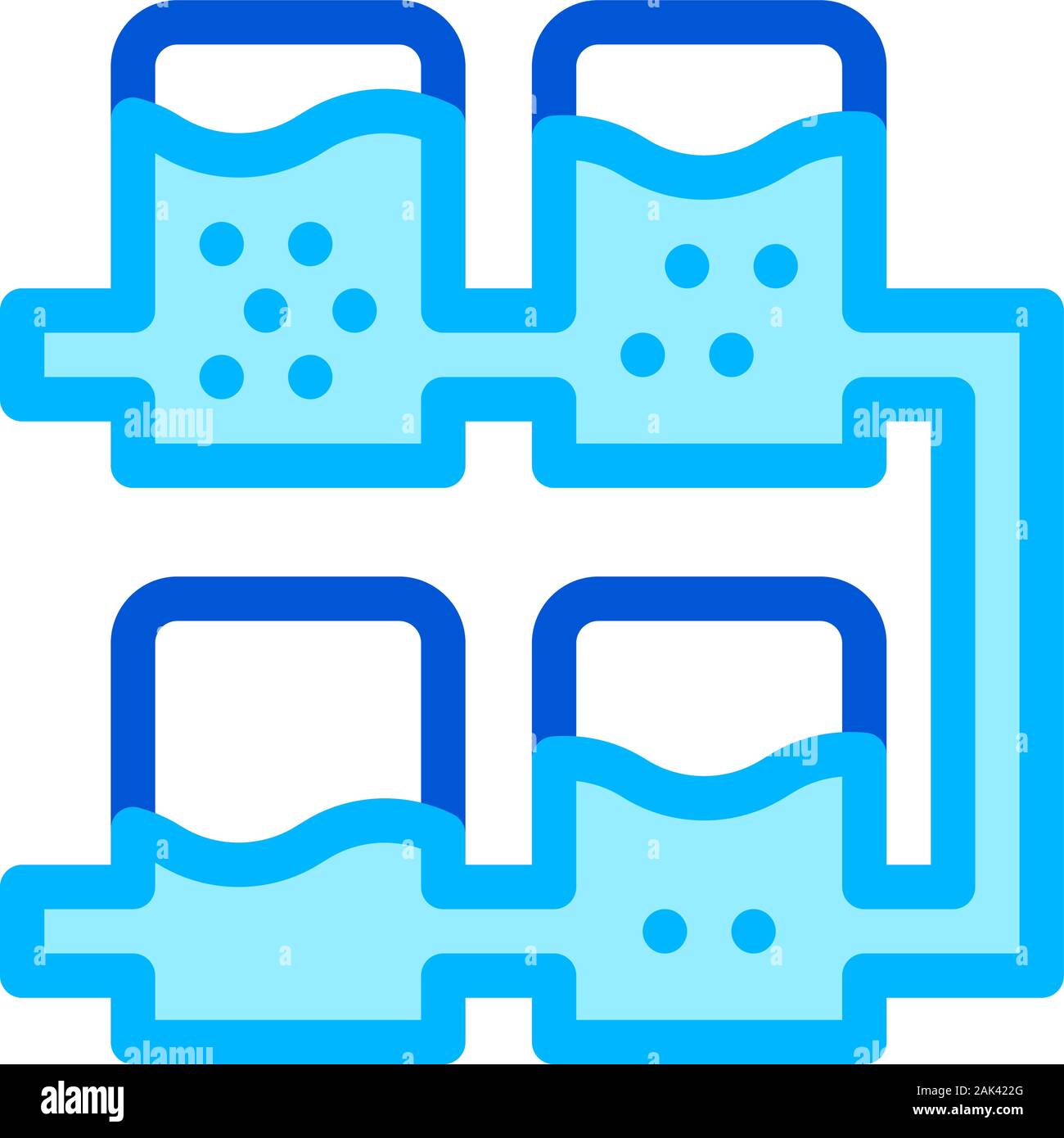 Multiple Tier System Water Treatment Vector Icon Stock Vector Image ...