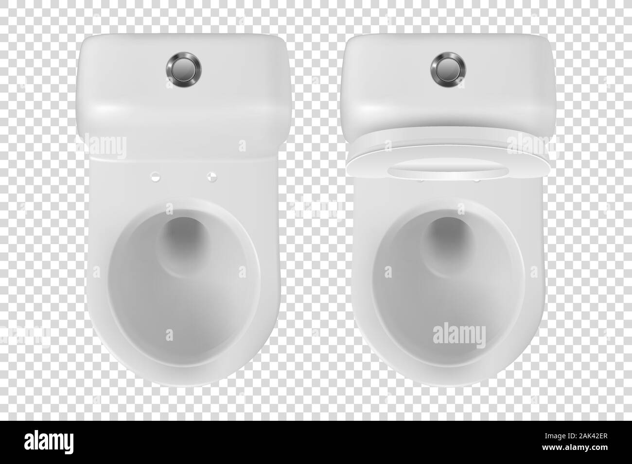 Toilet Bowl Icon Top View