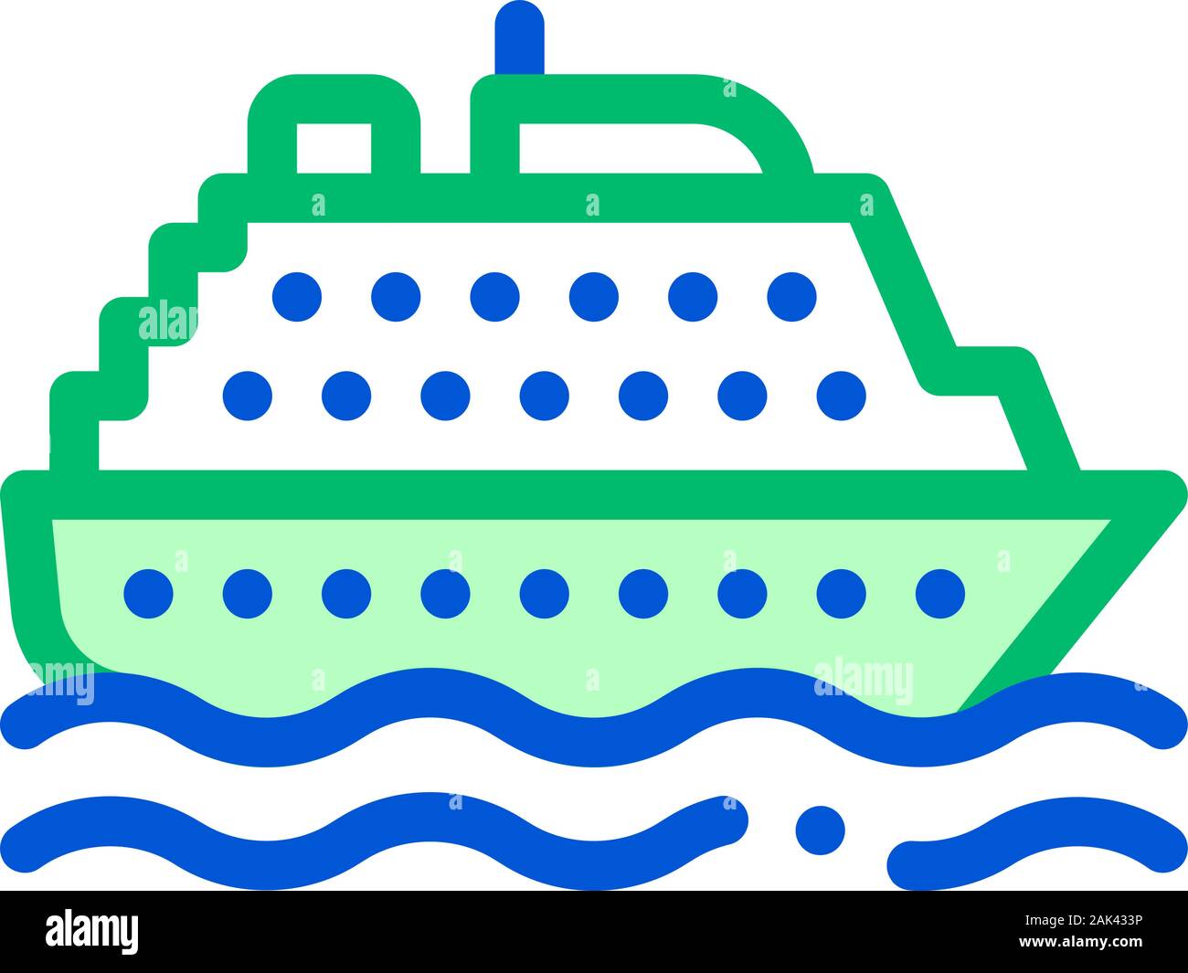 Public Transport Ferry Vector Thin Line Sign Icon Stock Vector Image ...