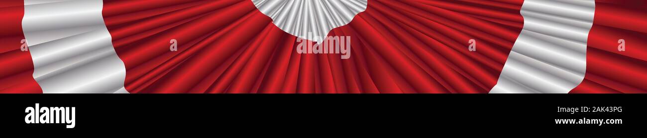 Red white flag hanging Stock Vector Images - Alamy