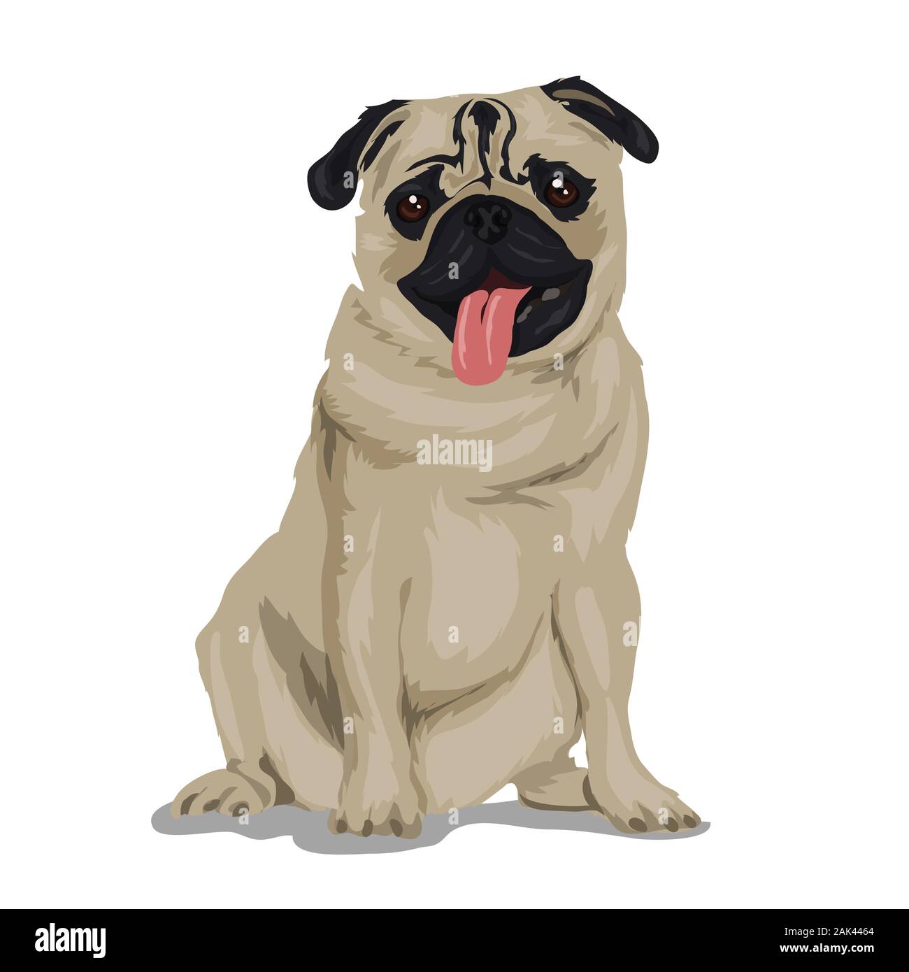 Cartoon Pug Tail