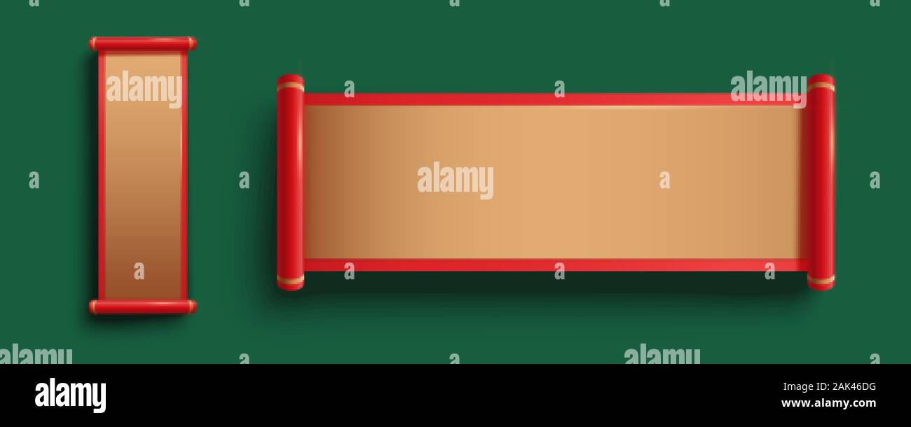 Chinese red blank scroll hi-res stock photography and images - Alamy