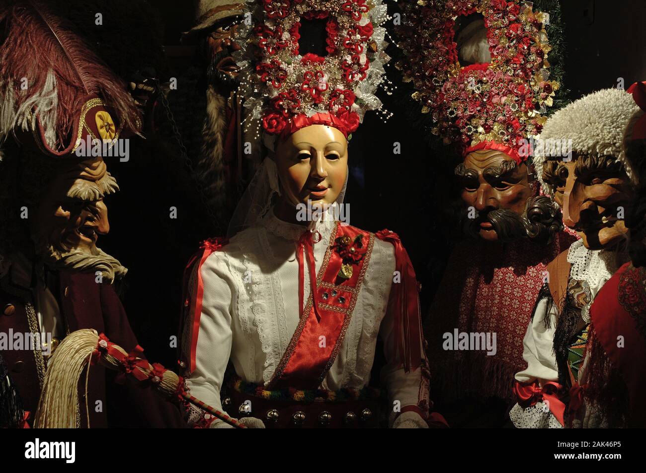 Masken im Haus der Fasnacht in Imst, Tirol | usage worldwide Stock ...
