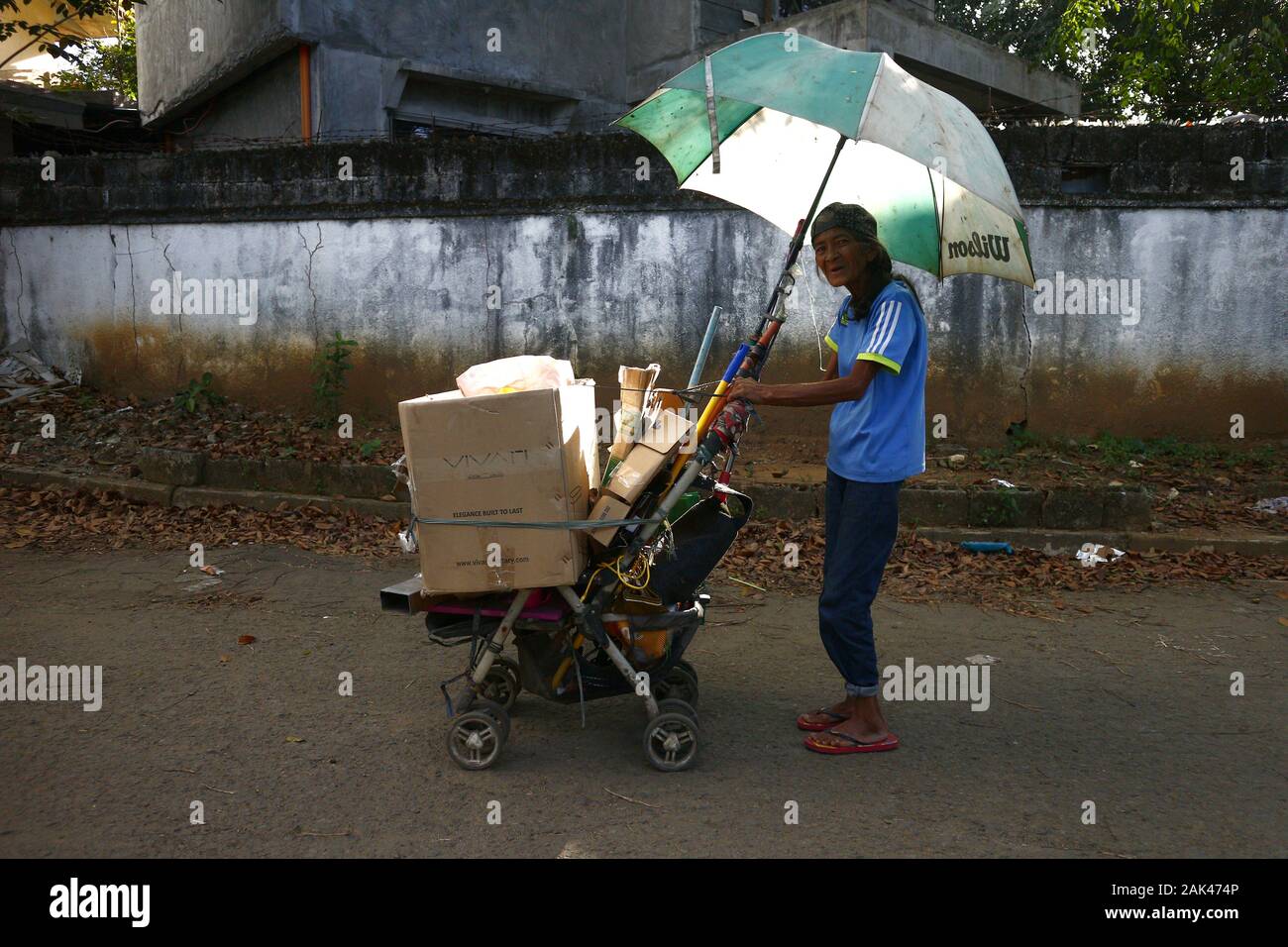 Cainta, RIzal, Philippines - January 6, 2020 - Adult Filipino woman ...