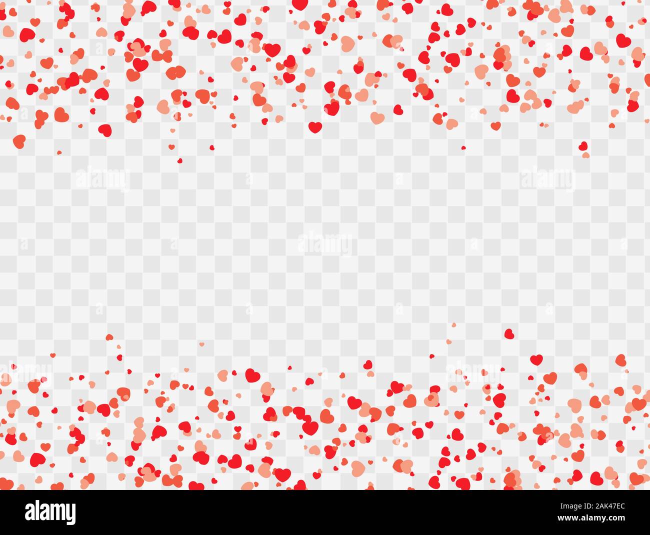 Happy Valentine's day. Lots of red and pink little hearts. Vector ...