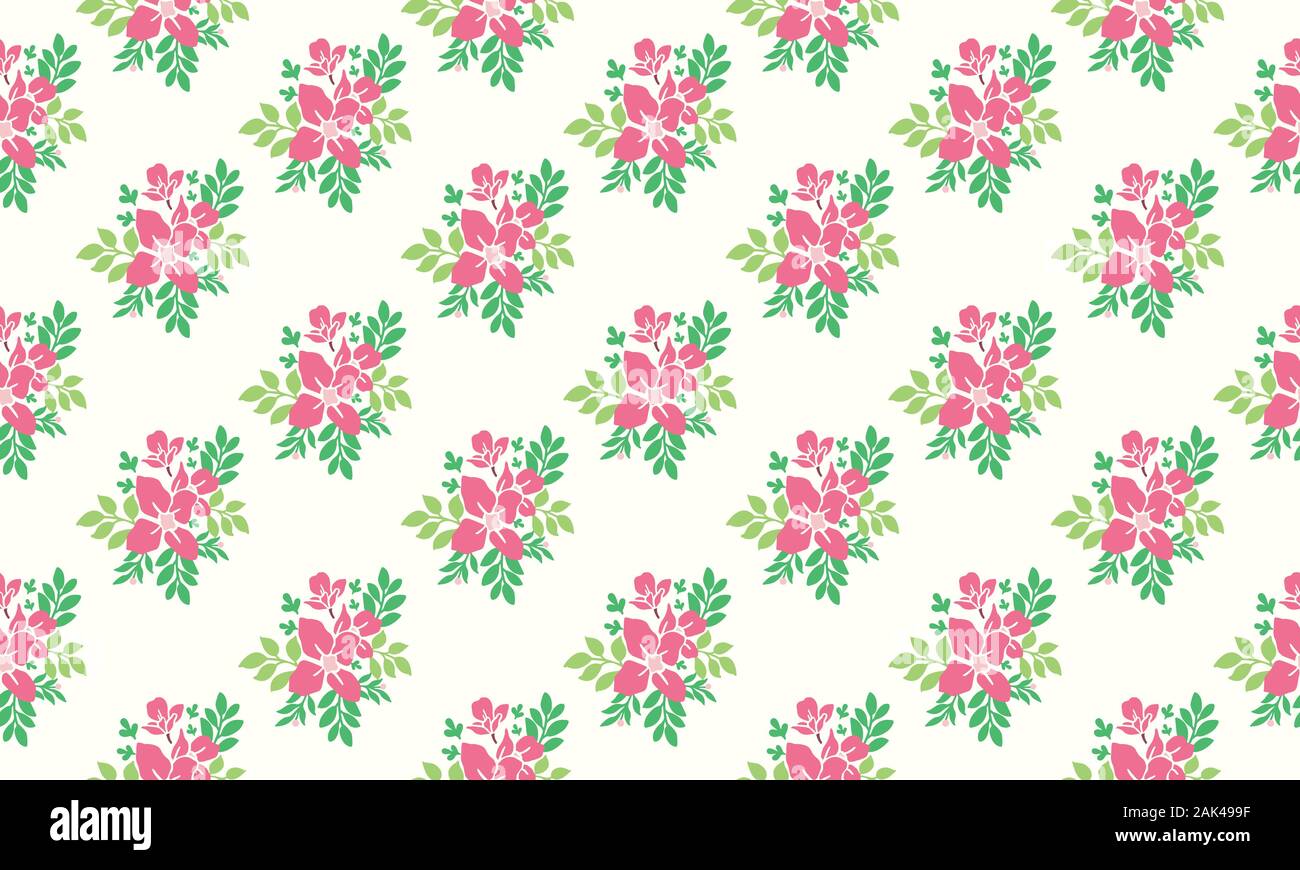 Unique flower pattern background for valentine, with leaf floral ...