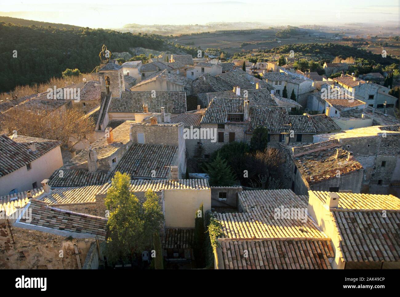 France: Provence - Overlooking Le Barroux Village | usage worldwide ...